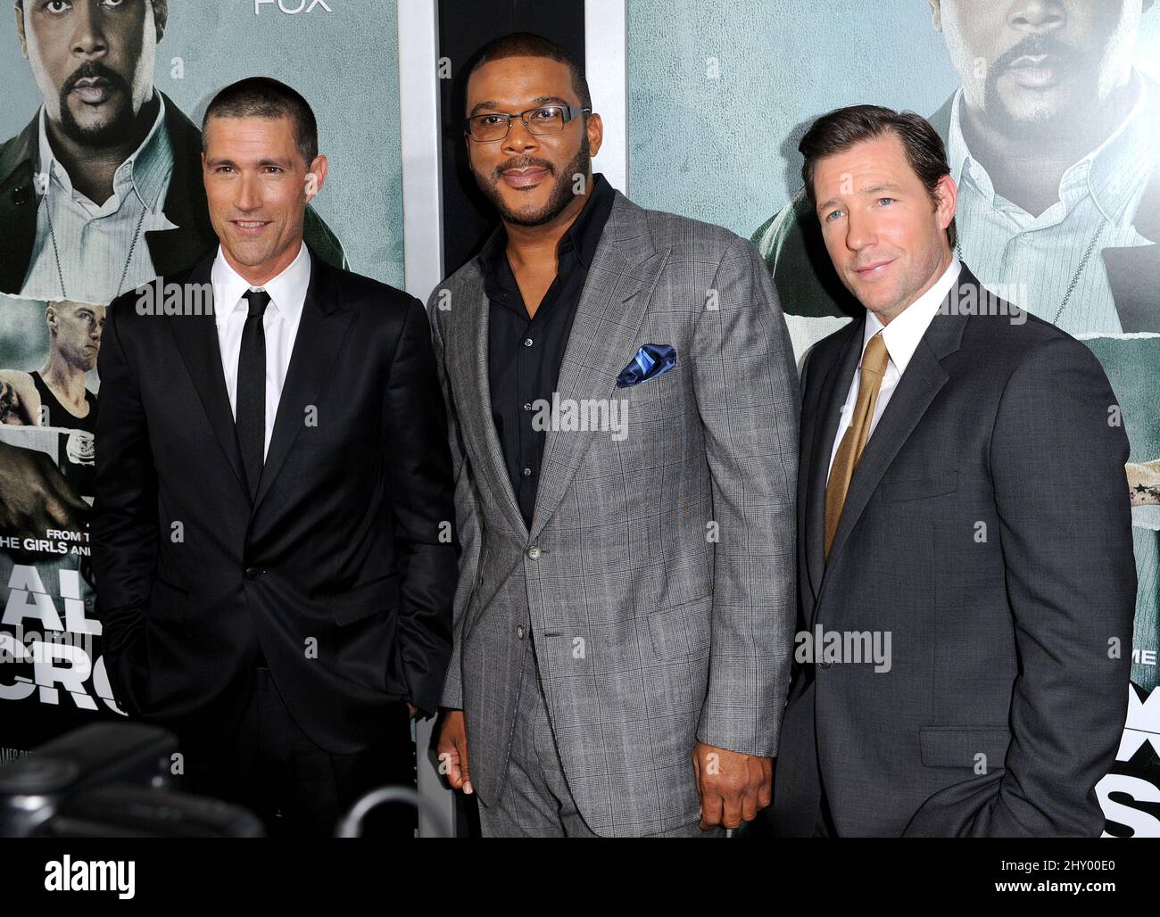 Matthew Fox, Tyler Perry and Edward Burns attending the "Alex Cross ...