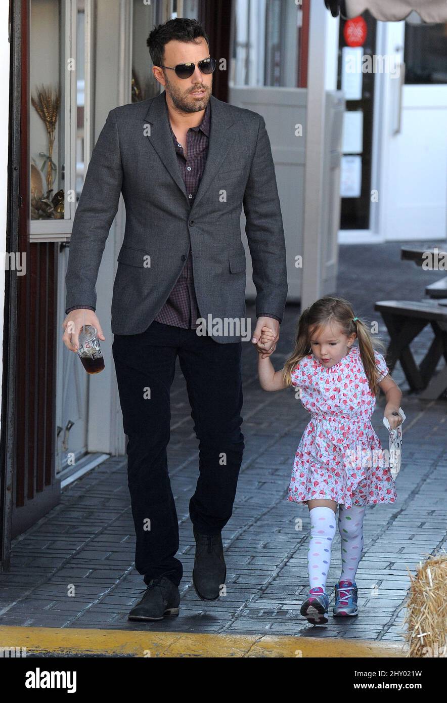 Ben Affleck and daughter Seraphina are seen out and about in Santa ...
