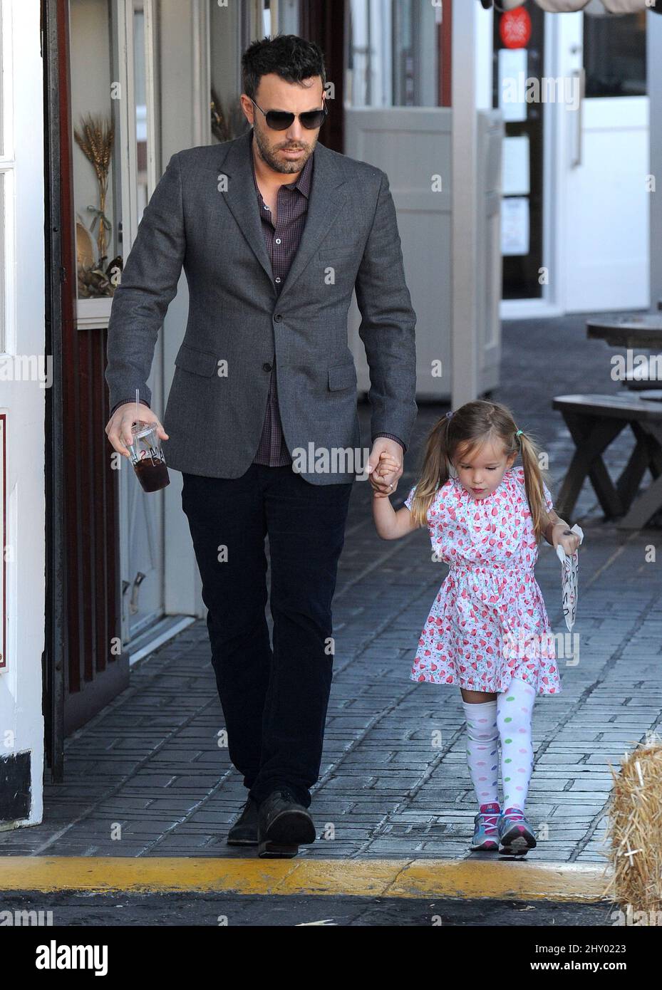 Ben Affleck and daughter Seraphina are seen out and about in Santa ...