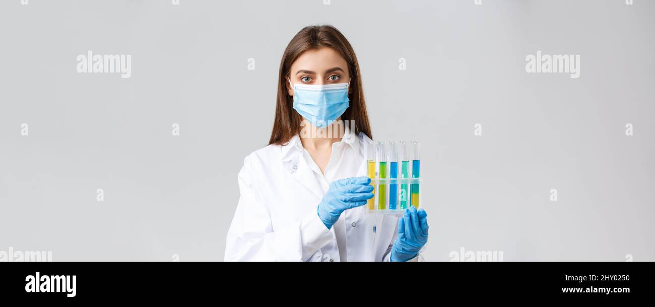 Covid-19, preventing virus, healthcare workers and quarantine concept ...