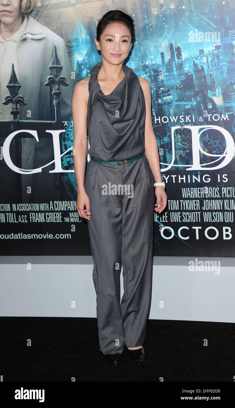 Xun Zhou attending the "Cloud Atlas" premiere held at Grauman's Chinese ...