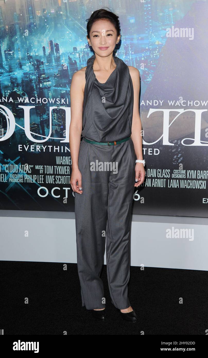 Xun Zhou attending the "Cloud Atlas" premiere held at Grauman's Chinese ...