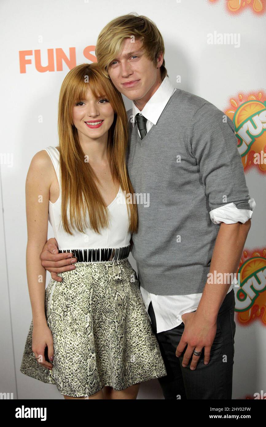 Bella Thorne & Tristan attending the 'Fun Size" Premiere held at ...
