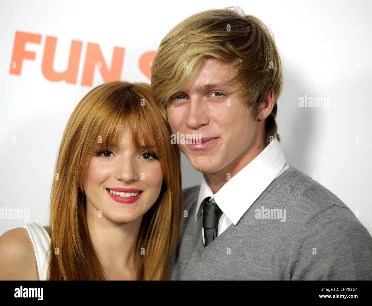 Bella Thorne & Tristan attending the 'Fun Size" Premiere held at ...