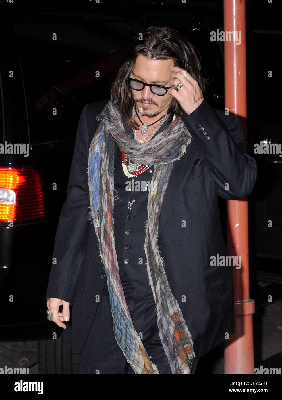 Johnny Depp attending David Furnish's 50th Birthday Party held at the ...