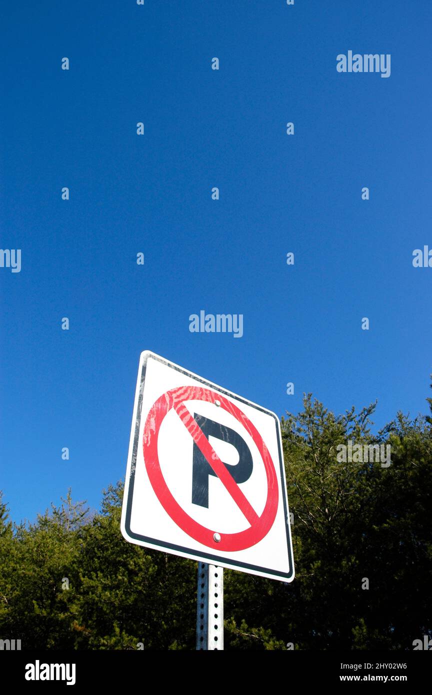 Freeway and road signs on the shoulder of the roadway bed Stock Photo ...