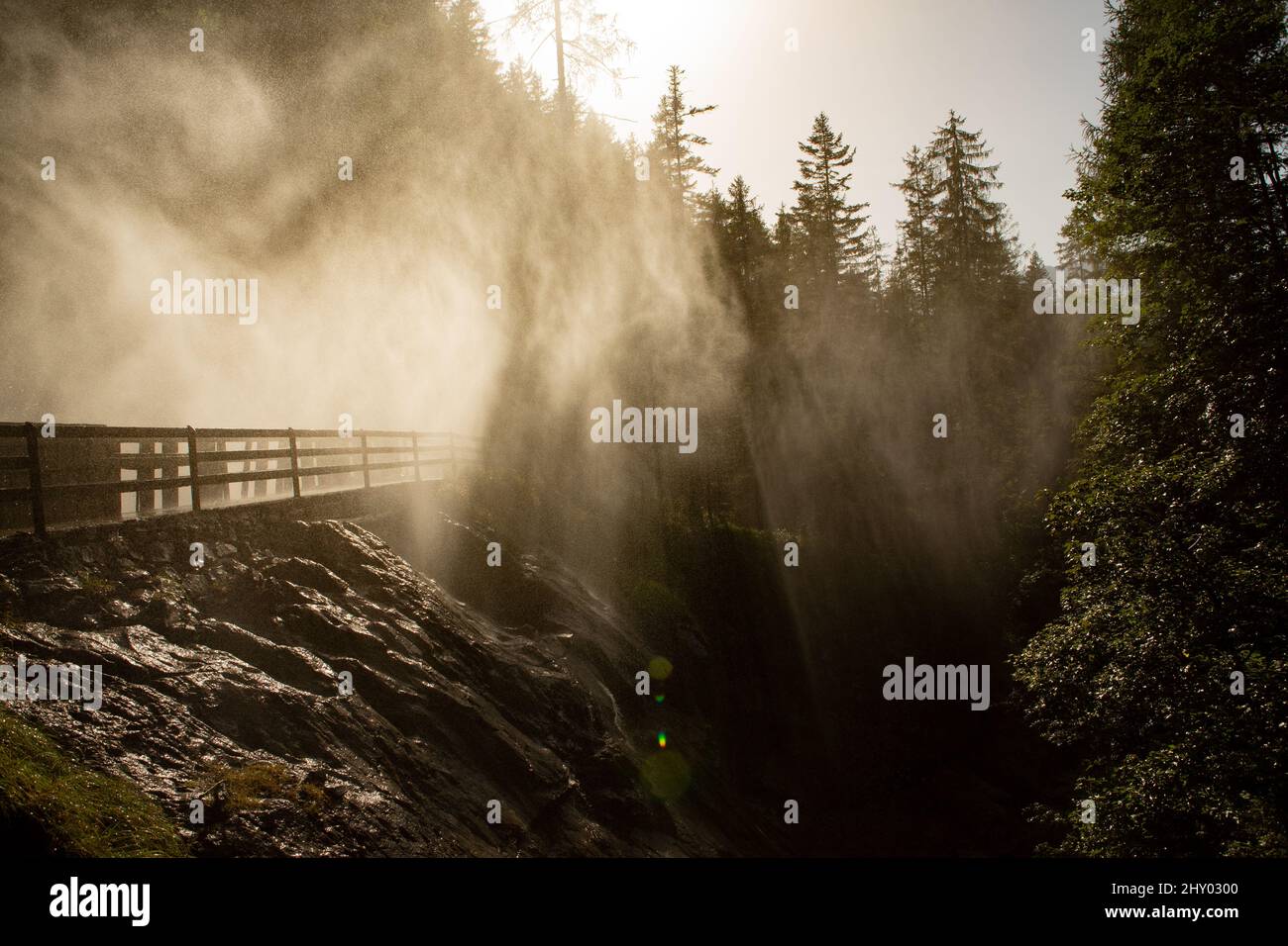 Beautiful wallpaper of a bridge crossing a ravine in the forest and the ...