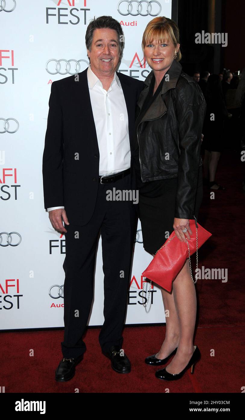 Alan Barnette and guest attending the world premiere of "Hitchcock", at ...