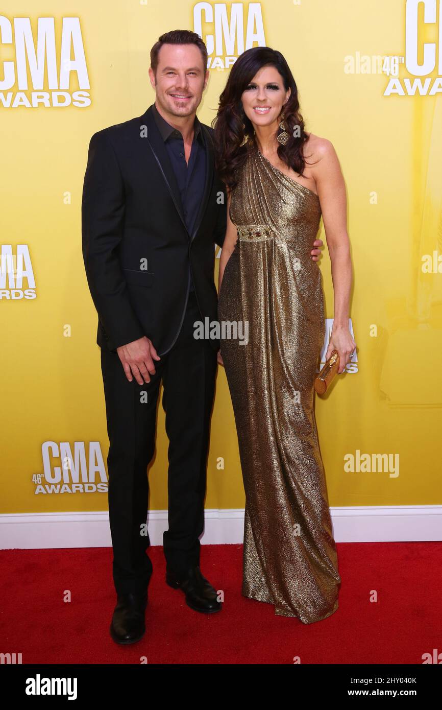 Jimi Westbrook,Karen Fairchild,Little Big Town attending the press room ...