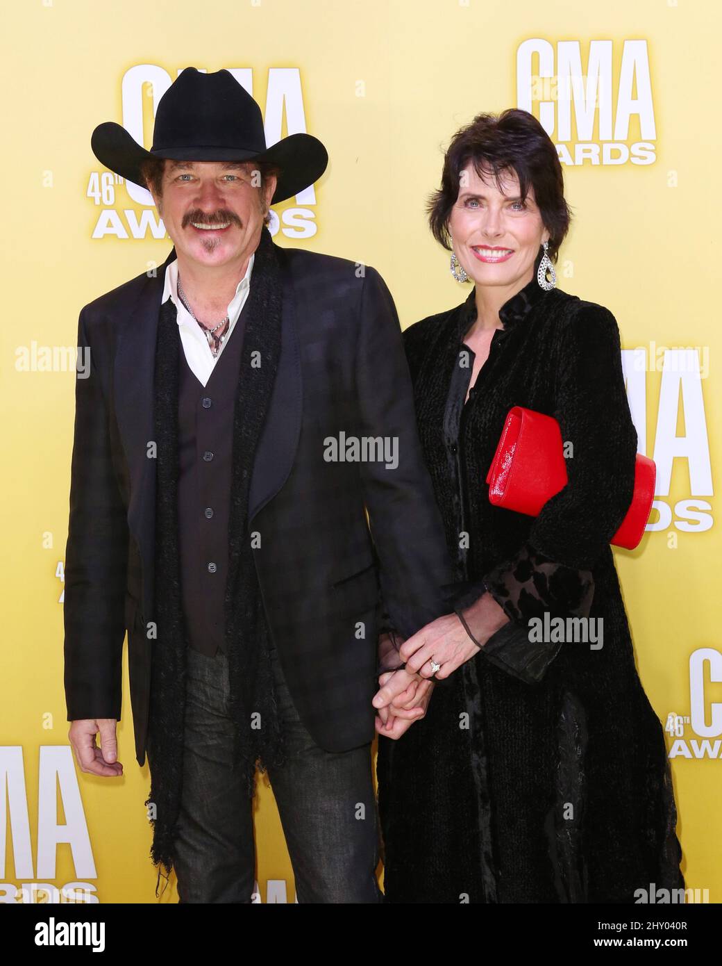 Kix Brooks,Barbara Brooks attending the press room at the 46th Annual Country Music Awards in ...