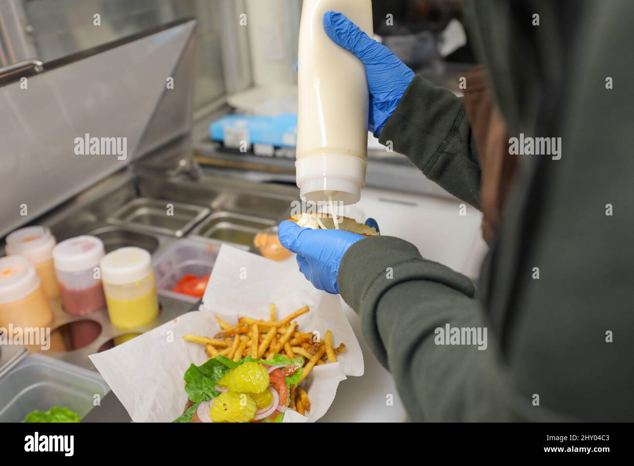 Human sandwich hi-res stock photography and images - Alamy