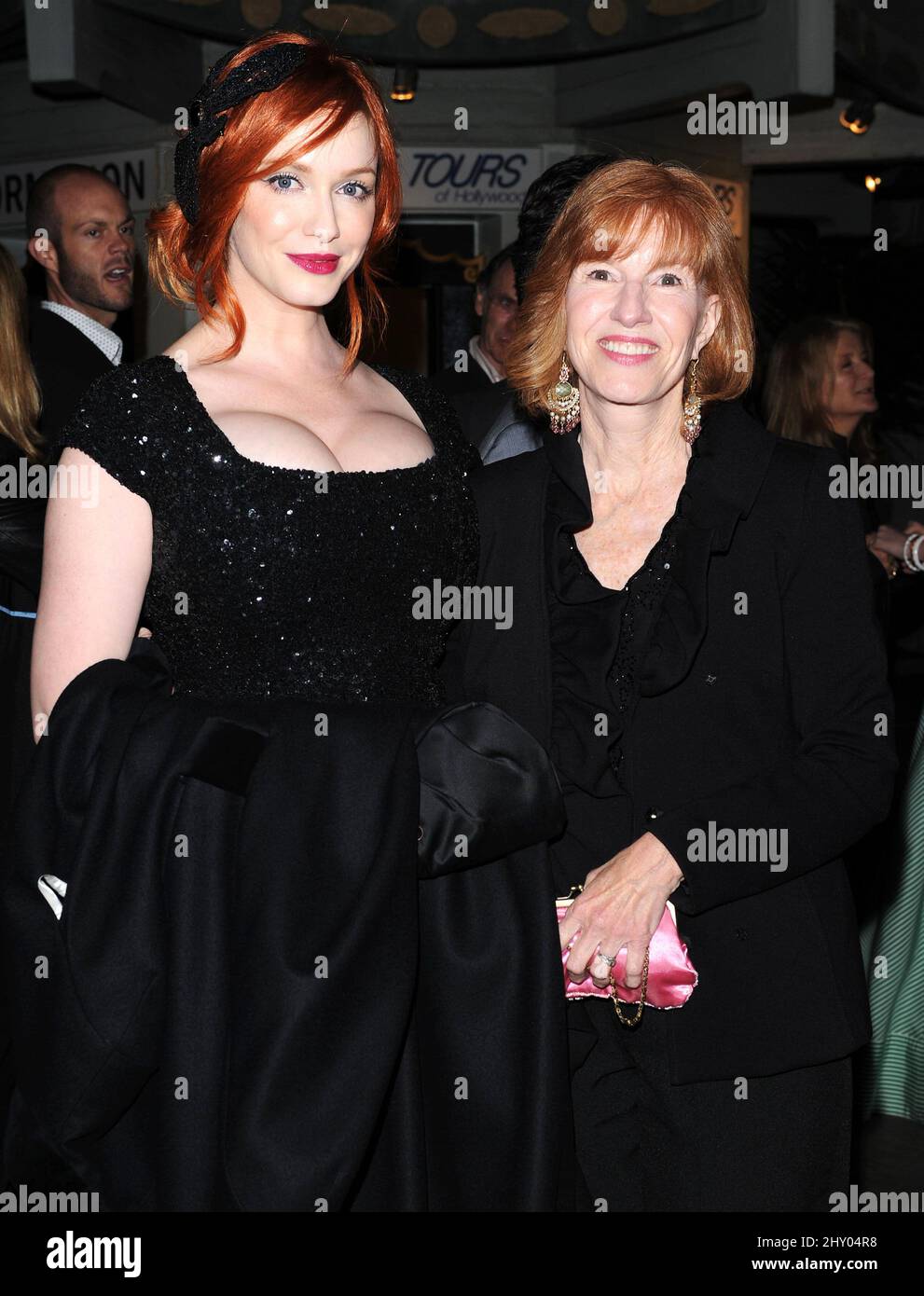 Christina Hendricks and her mother attending the "Ginger & Rosa ...