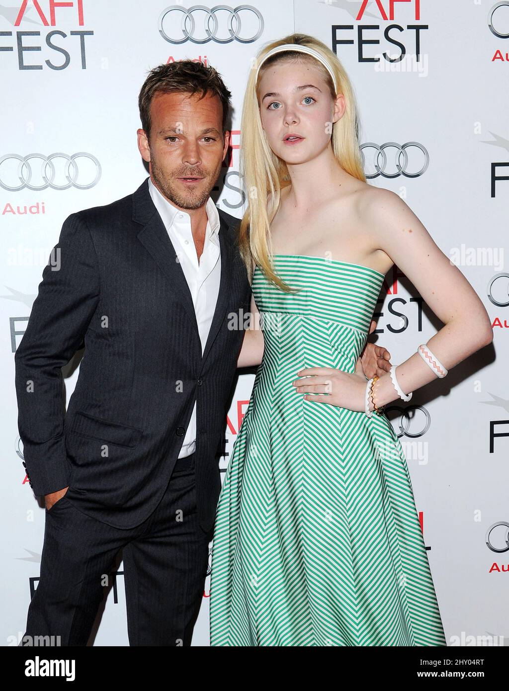 Stephen Dorff and Elle Fanning attending the "Ginger & Rosa" Special ...