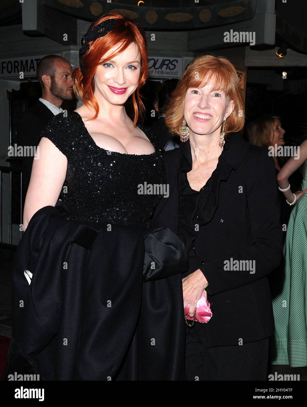 Christina Hendricks and her mother attending the "Ginger & Rosa ...