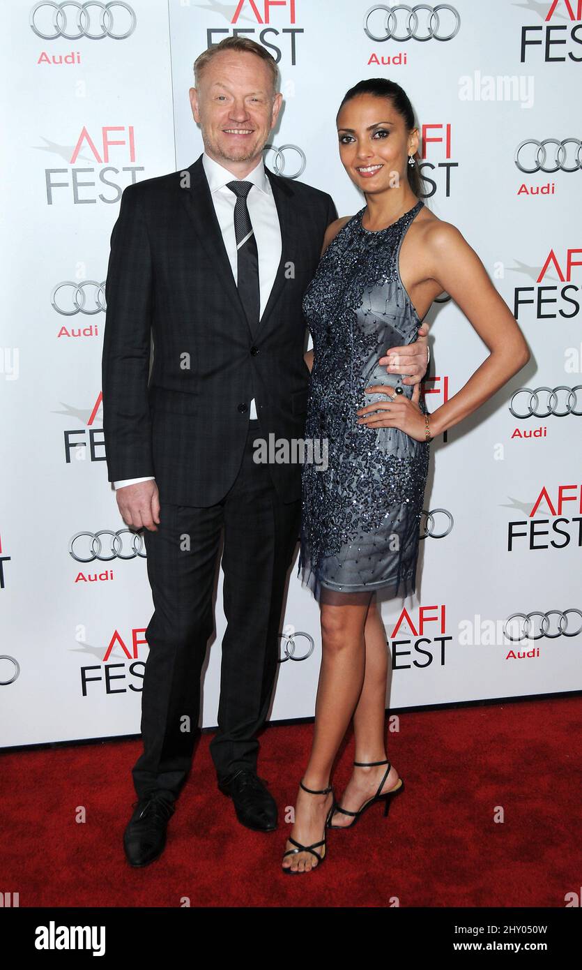 Allegra Riggio, Jarred Harris attends the premiere of "Lincoln" at the ...