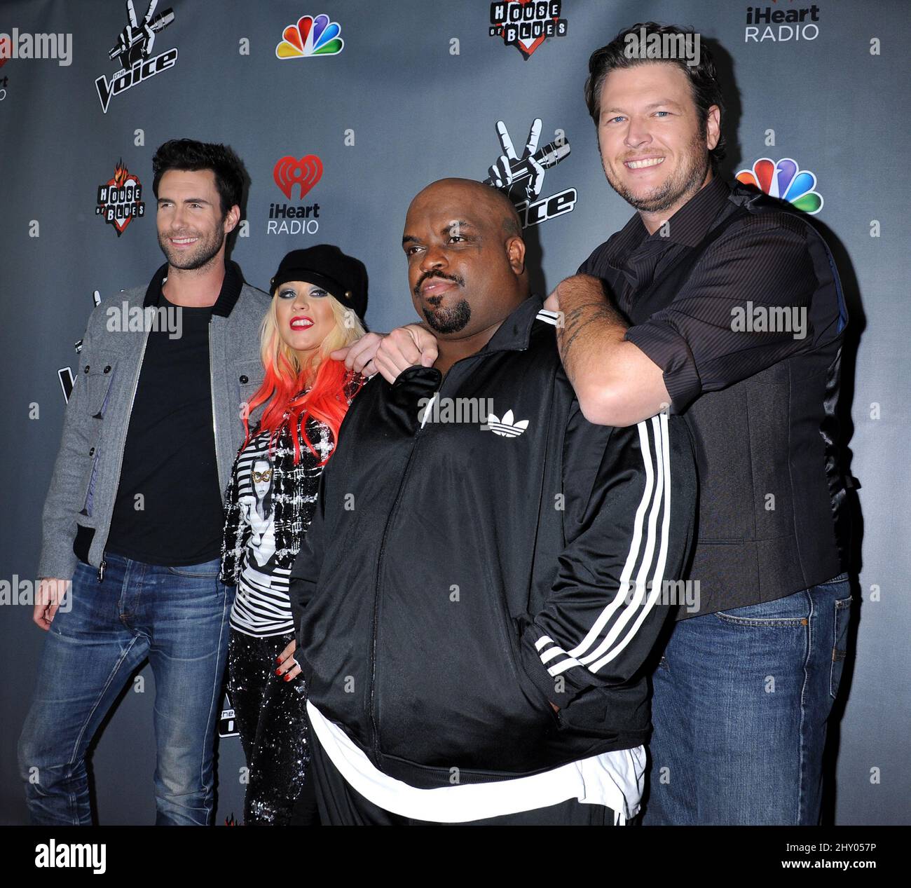 Adam Levine And Christina Aguilera