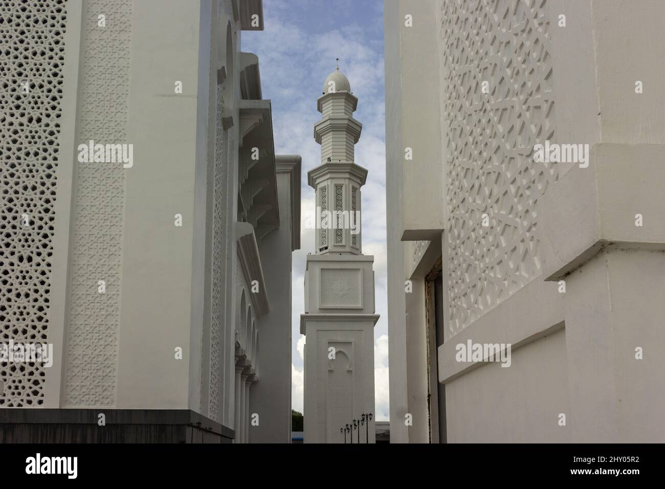 View of Oesman Al Khair Mosque, Sukadana, West Borneo, Indonesia Stock ...