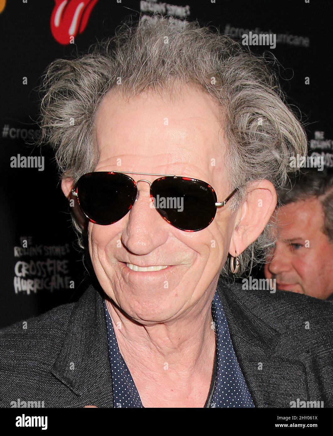 Keith Richards attending a screening of 'Crossfire Hurricane' at the Ziegfeld Theater in New ...
