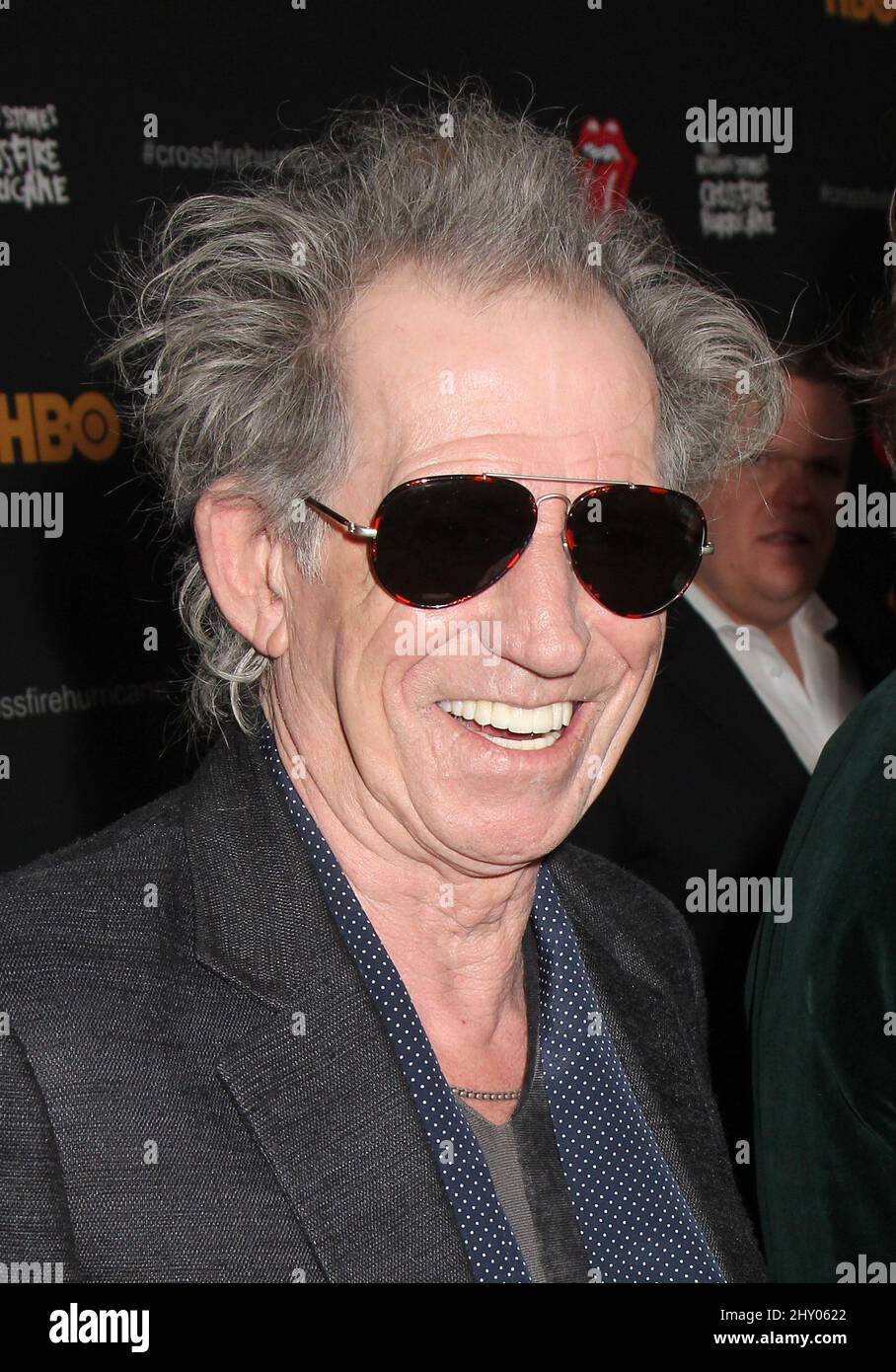 Keith Richards attending a screening of 'Crossfire Hurricane' at the Ziegfeld Theater in New ...