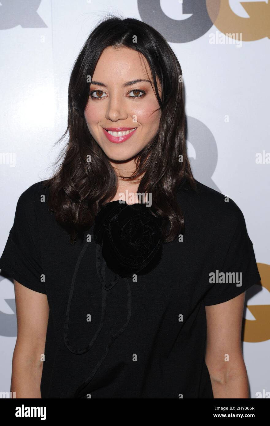 Aubrey Plaza attending the 2012 GQ Man of the Year party in Beverly ...