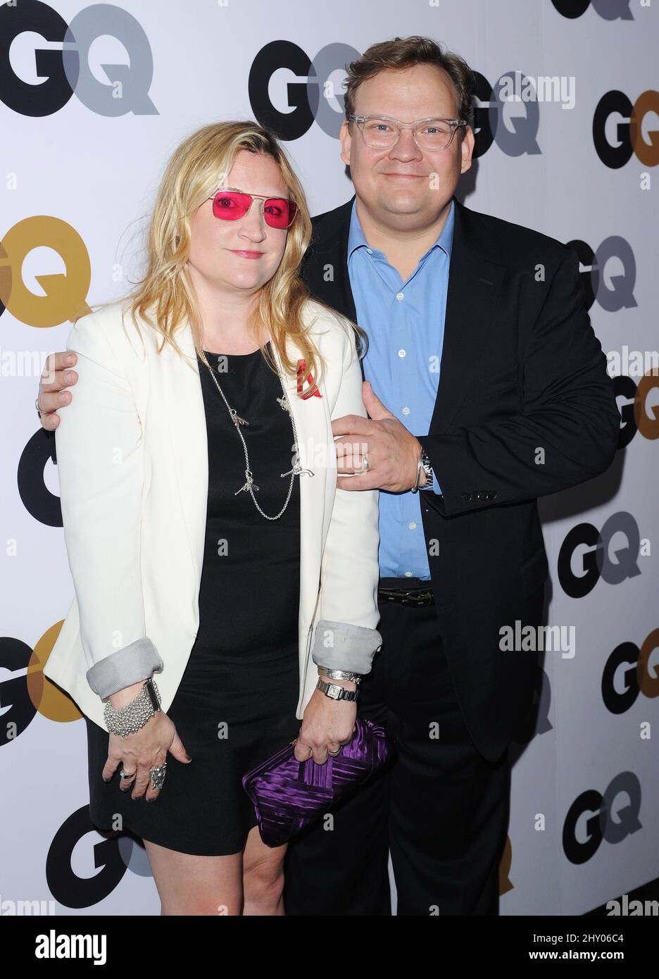 Andy Richter and Sarah Thyre at the 2012 GQ Men Of The Year Party held ...