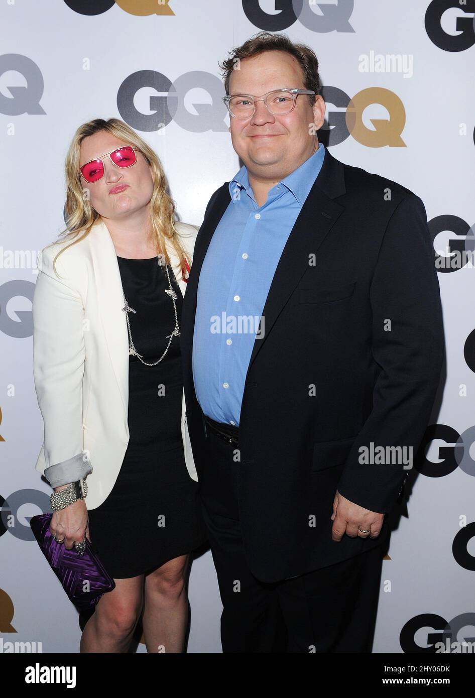 Andy Richter and Sarah Thyre at the 2012 GQ Men Of The Year Party held ...