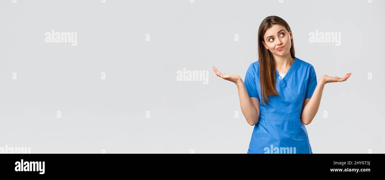 Healthcare workers, prevent virus, insurance and medicine concept ...