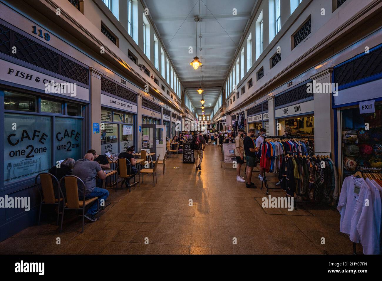 Grainger Market, a traditional old market in the historic center of ...