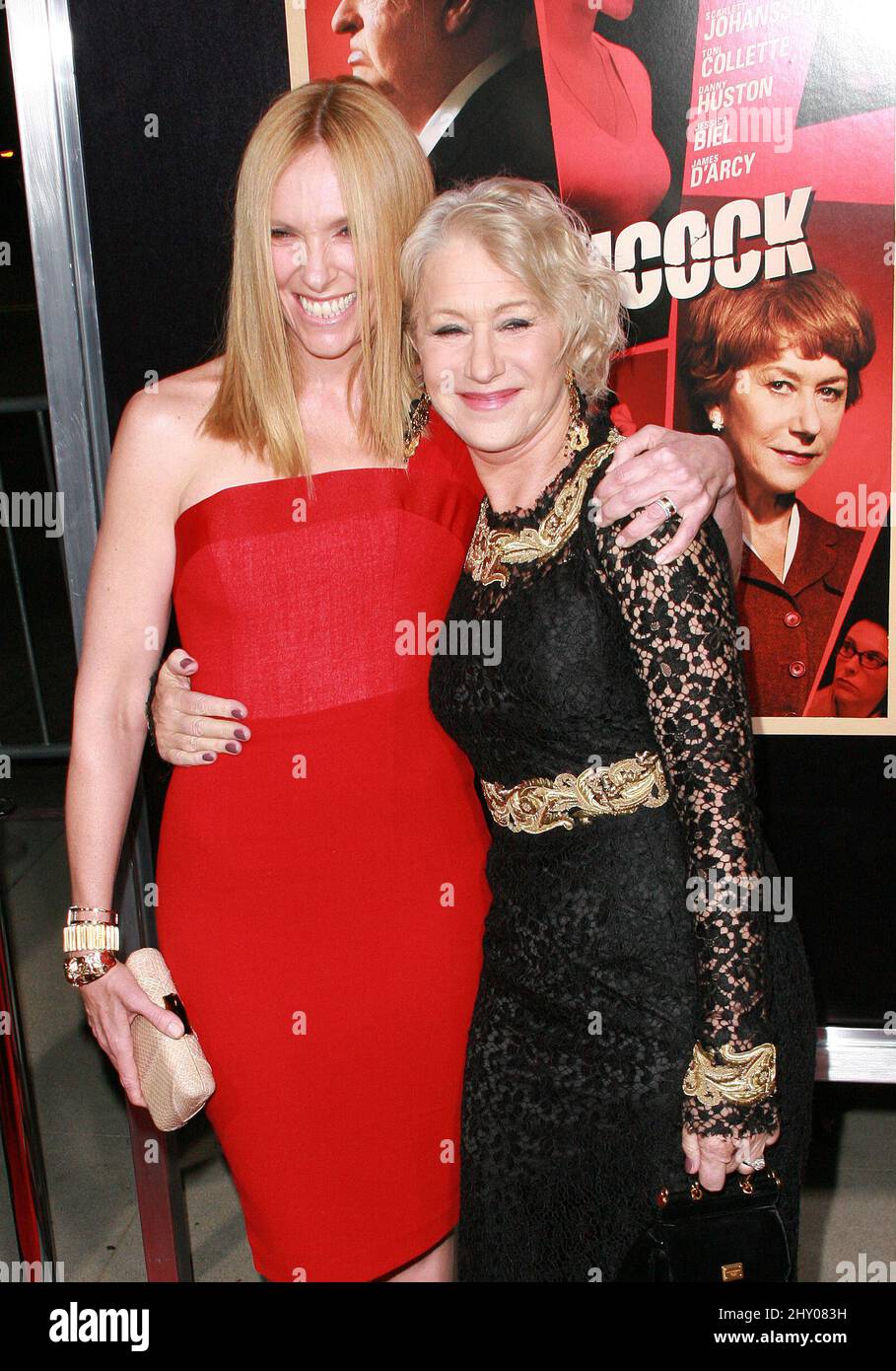 Toni Collette and Helen Mirren attending the Hitchcock Premiere held at ...