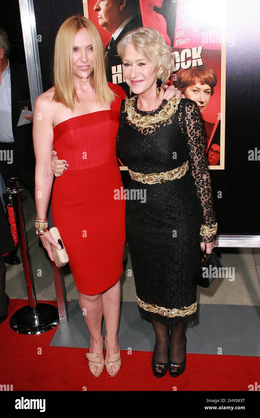 Toni Collette and Helen Mirren attending the Hitchcock Premiere held at ...