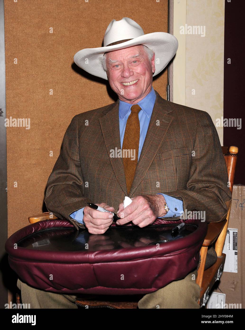 Larry Hagman during the 2010 Winter Hollywood Show.com produced by ...