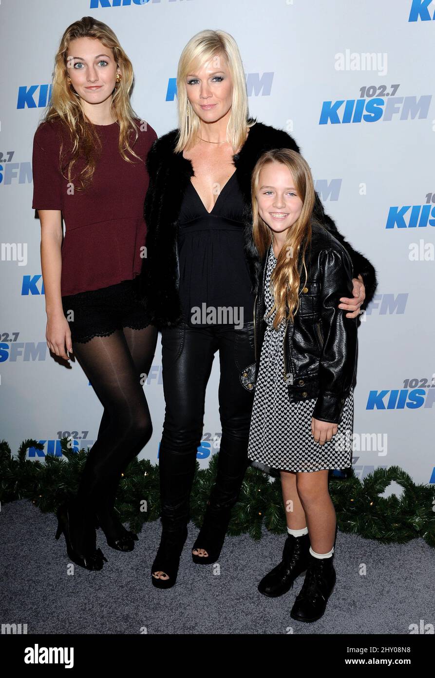 Jennie Garth arriving at the first night of KIIS FM's Jingle Ball, in ...