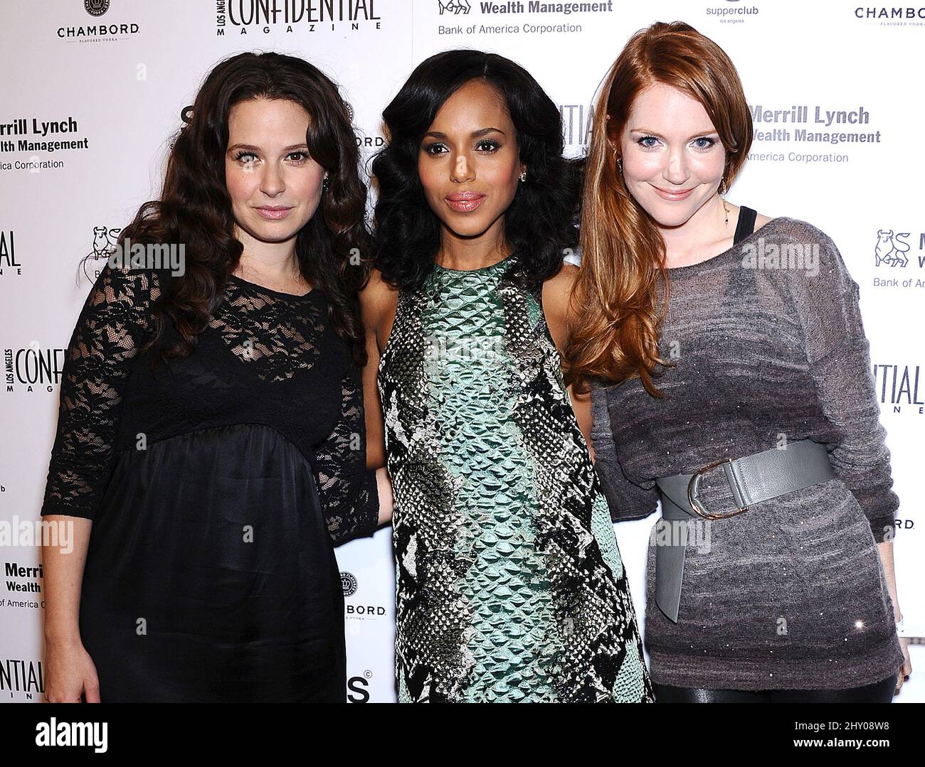 Katie Lowes, Kerry Washington & Darby Stanchfield attending the 10th ...