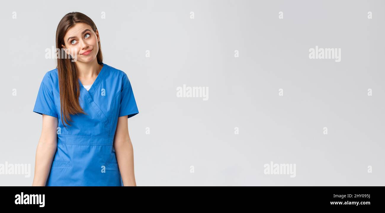 Healthcare workers, prevent virus, insurance and medicine concept ...