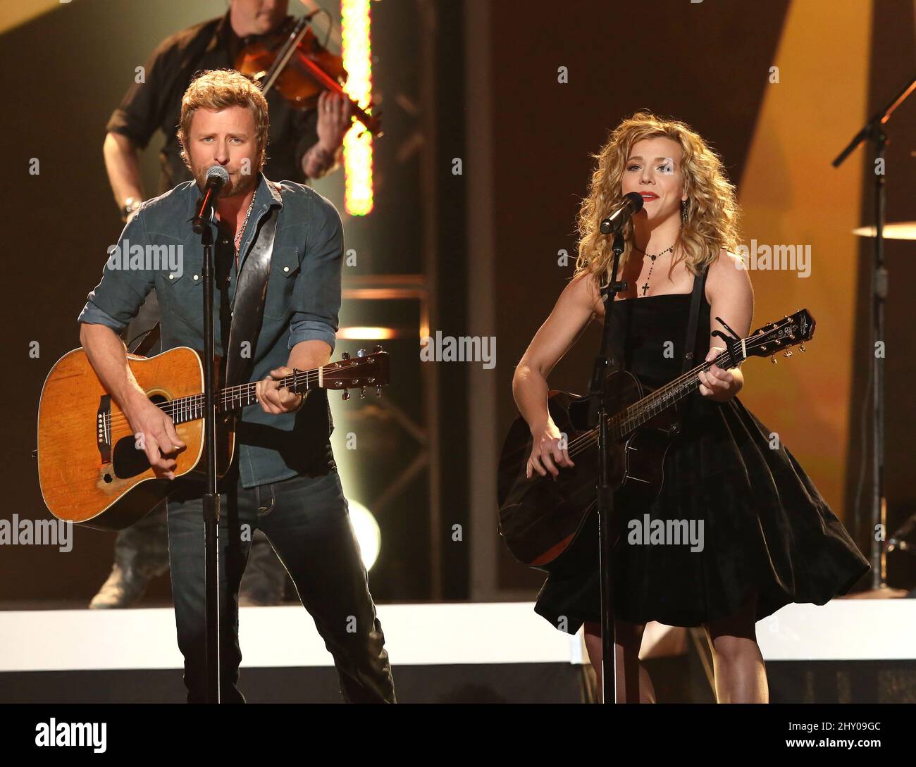 Dierks Bentley and Kimberly Perry on stage during "The GRAMMY ...