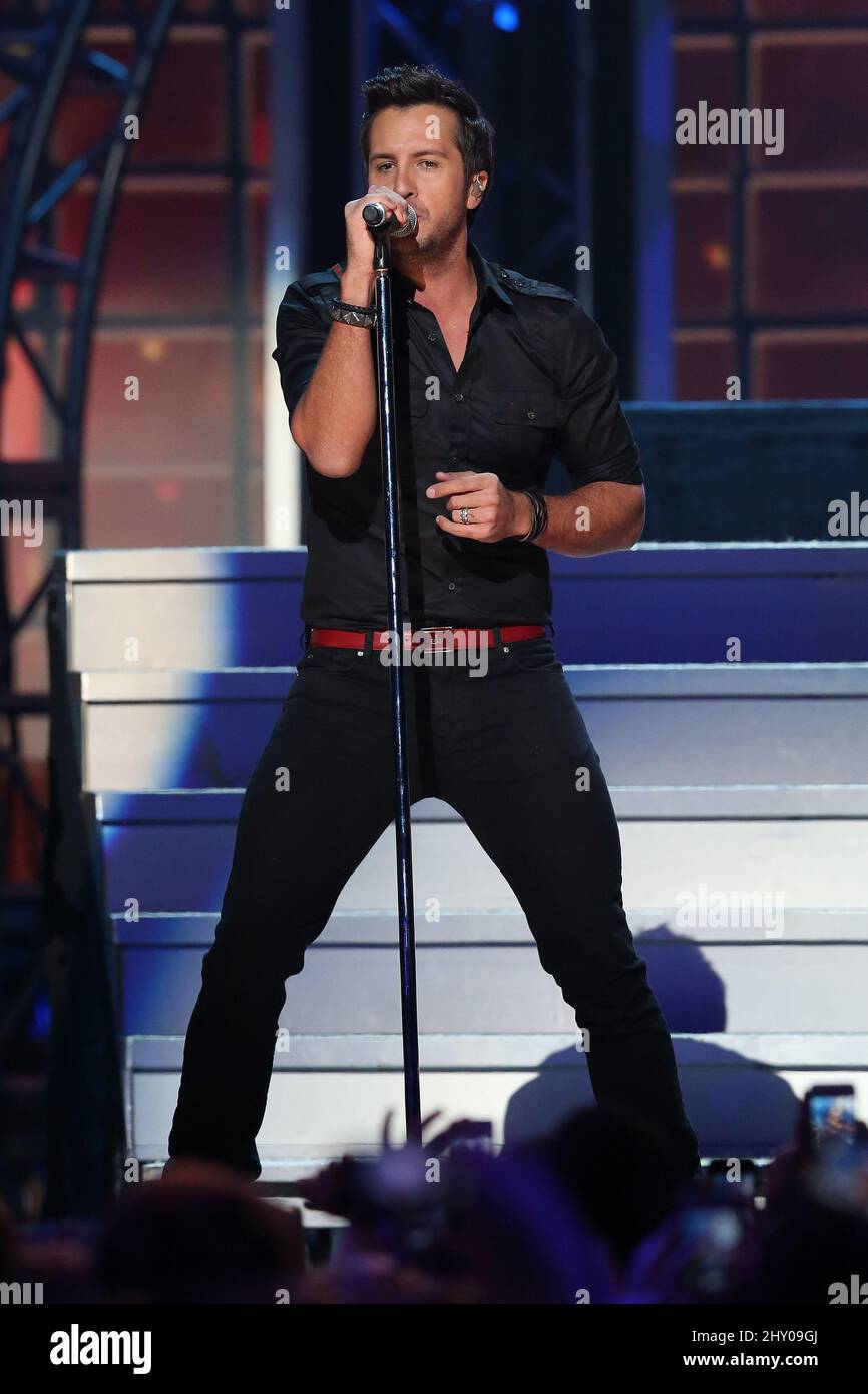 Luke Bryan on stage during "The GRAMMY Nominations Concert Live ...