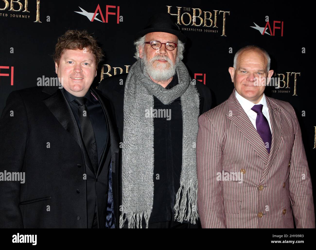Stephen Hunter, John Callen and Mark Hadlow attending "The Hobbit: An ...