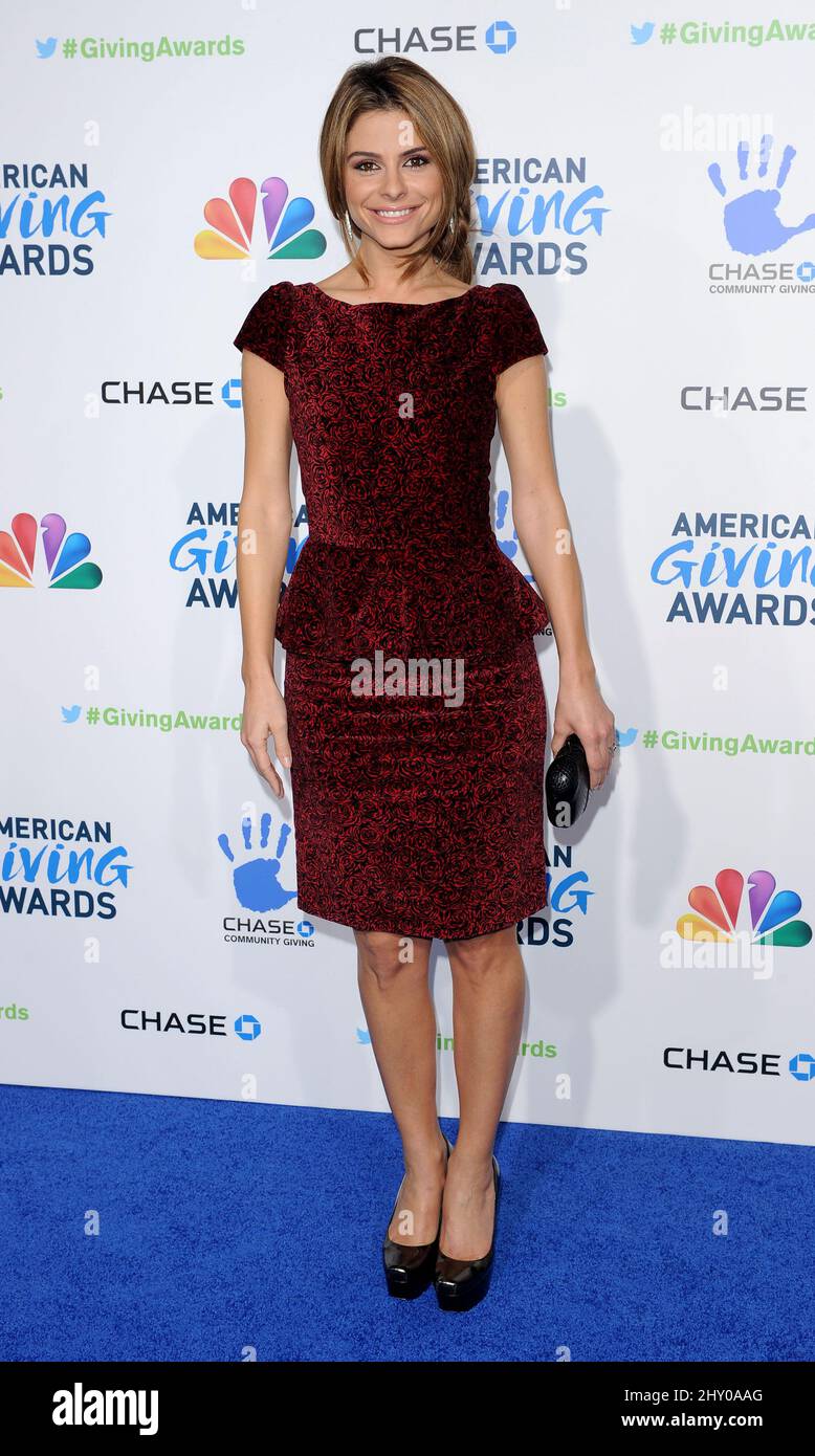 Maria Menounos arriving for the 2012 American Giving Awards, held at ...
