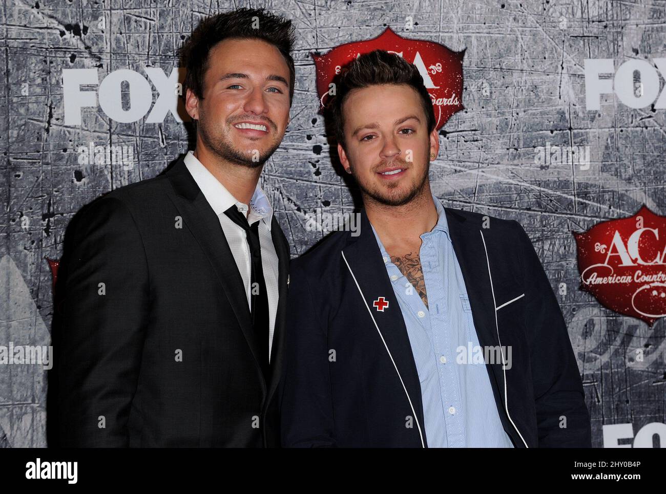 Stephen Barker and Eric Gunderson attending the 2012 American Country Awards at Mandalay Bay in ...