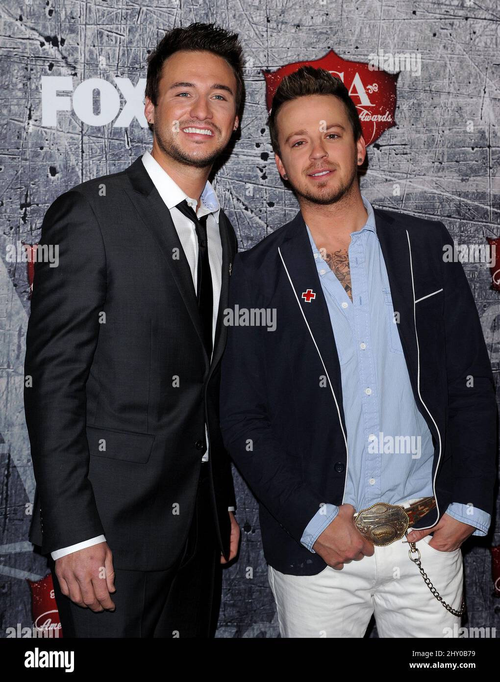 Stephen Barker and Eric Gunderson attending the 2012 American Country ...