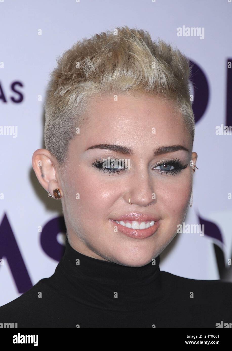 Miley Cyrus attending the "VH1 Divas" 2012 held at The Shrine ...