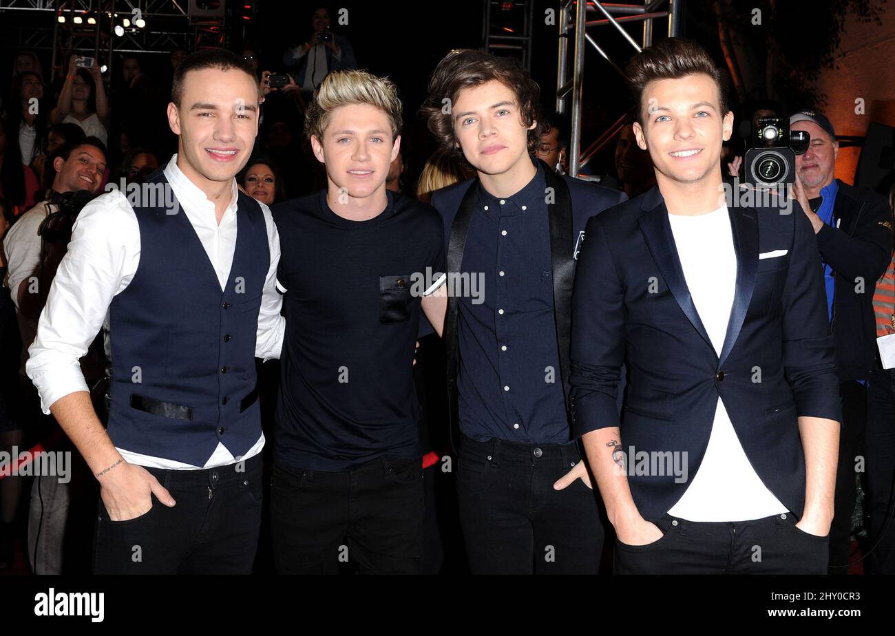 (left to right) Liam Payne, Niall Horan, Harry Styles and Louis Tomlinson from One Direction ...