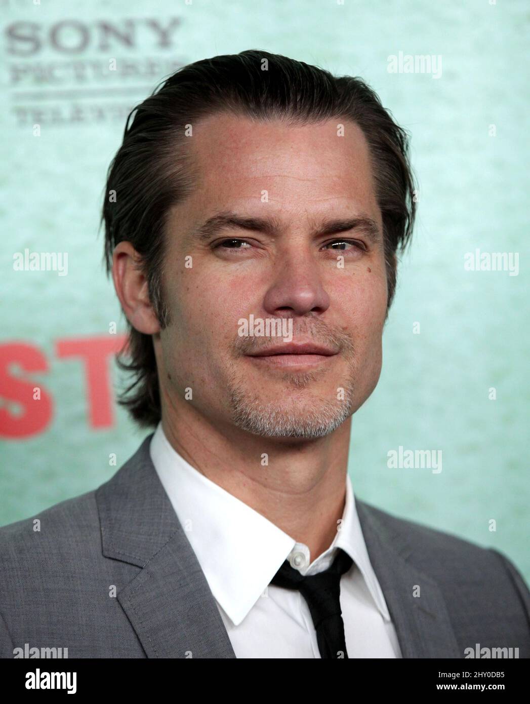 Timothy Olyphant attending the "Justified" Season Premiere held at ...