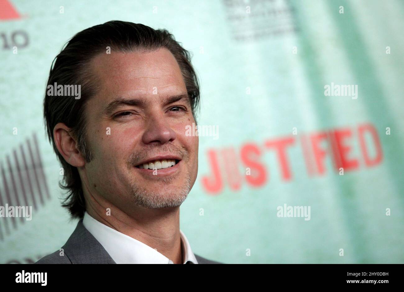 Timothy Olyphant attending the "Justified" Season Premiere held at ...