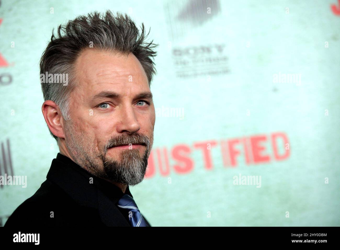 David Meunier attending the "Justified" Season Premiere held at ...