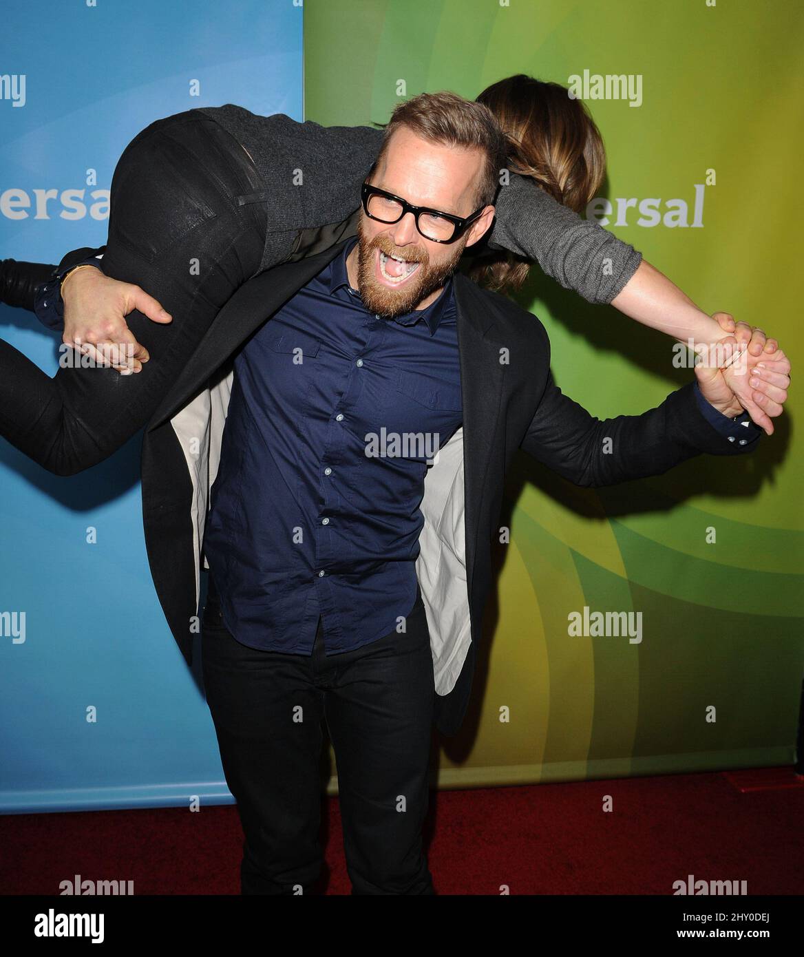 Bob Harper and Jillian Michaels attending the NBC Universal TCA Tour ...