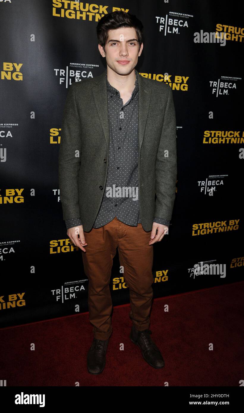 Carter Jenkins attending the premiere of "Struck By Lightning" at the ...