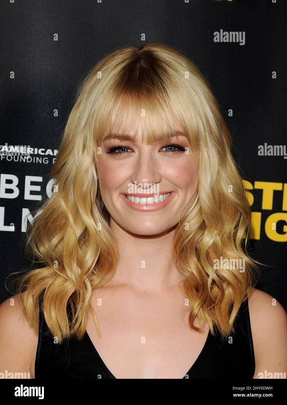 Beth Behrs attending the premiere of "Struck By Lightning" at the Mann ...