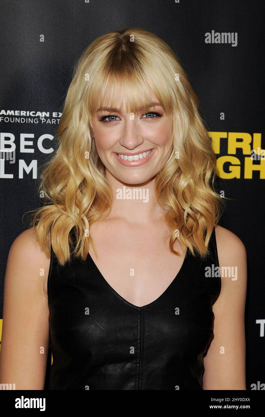 Beth Behrs attending the premiere of "Struck By Lightning" at the Mann ...