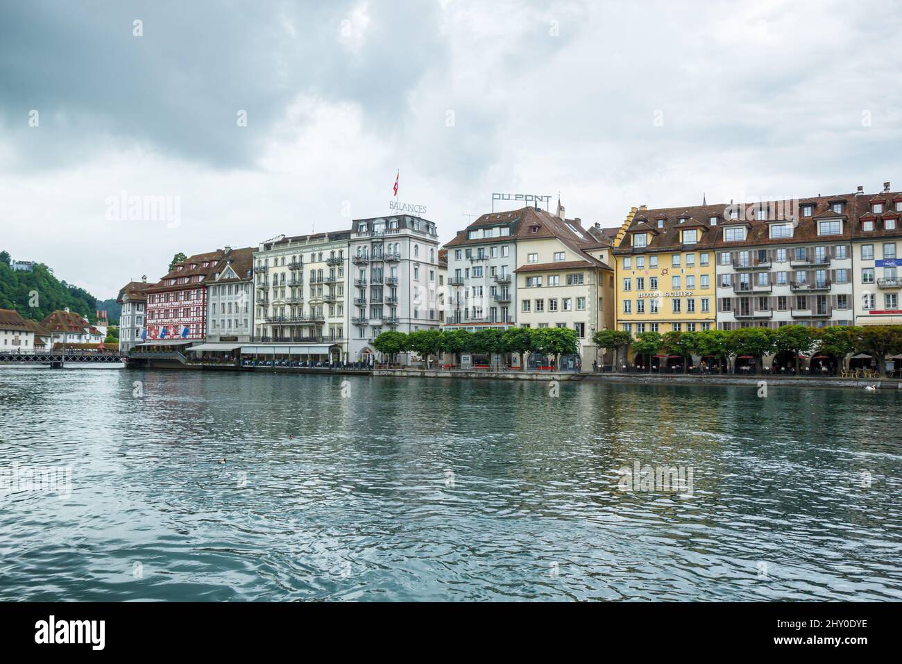 Reuss river in Lucerne, Switzerland Stock Photo - Alamy